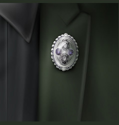 Brooch Royalty Free Vector Image - VectorStock