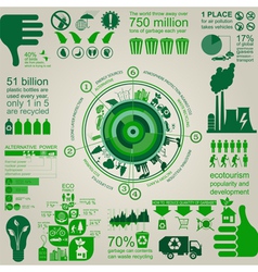 Environment ecology infographic elements Vector Image