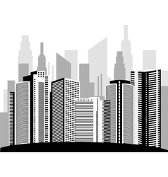 Skyscraper high building tower city architecture Vector Image