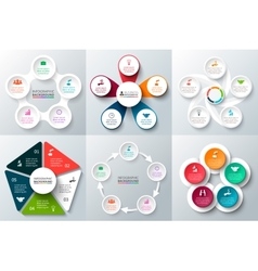 Pentagon infographic Royalty Free Vector Image