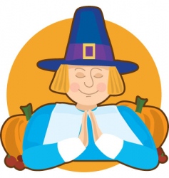 Pilgrim graphic Royalty Free Vector Image - VectorStock