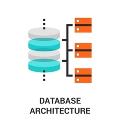 Data center logo database hosting emblem digital Vector Image