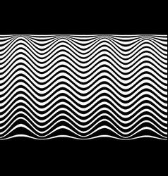 Abstract horizontal repeated wave background Vector Image