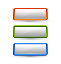 Blank buttons Royalty Free Vector Image - VectorStock