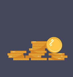 British money gold coin Royalty Free Vector Image