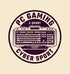 Gamer keyboard and mouse Royalty Free Vector Image