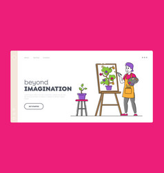 Art class workshop template design kids craft Vector Image