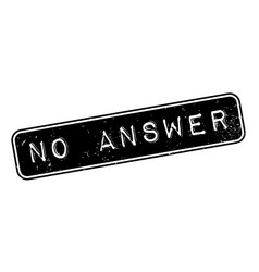 No answer rubber stamp Royalty Free Vector Image
