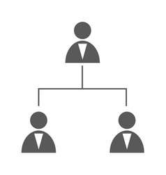 Organization chart icon business design Royalty Free Vector
