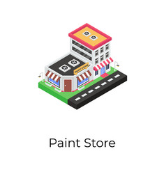 Paint store Royalty Free Vector Image - VectorStock