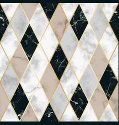 Marble luxury geometric seamless pattern Vector Image