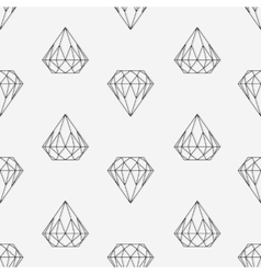 Black and white diamond Royalty Free Vector Image