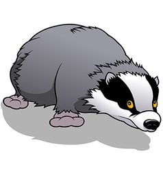 Little funny badger Royalty Free Vector Image - VectorStock