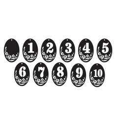 Geometric numbers for guests tables Royalty Free Vector