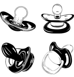 Baby dummy Royalty Free Vector Image - VectorStock