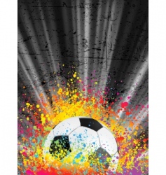 Football poster light burst Royalty Free Vector Image