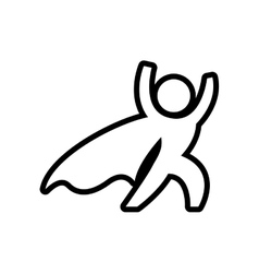 Pictogram hero icon Person design graphic Vector Image