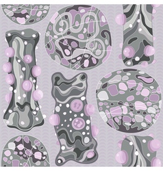 Seamless patterns set with particles Royalty Free Vector