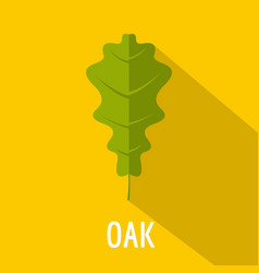 Birch leaf icon flat style Royalty Free Vector Image