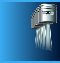 Two crossed pistons Royalty Free Vector Image - VectorStock