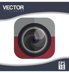 Camera icon beige color Royalty Free Vector Image