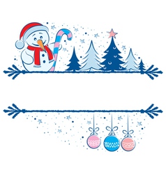 Snowman frame Royalty Free Vector Image - VectorStock