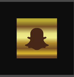 Snapchat icon design Royalty Free Vector Image