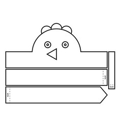 Walrus coloring headband Royalty Free Vector Image