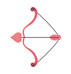 Love valentines day cupcake withn heart and arrow Vector Image