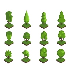 Isometric tree Royalty Free Vector Image - VectorStock