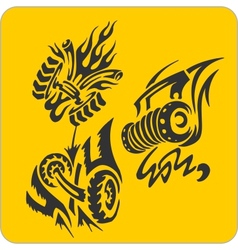 Off-Road symbols - set Royalty Free Vector Image