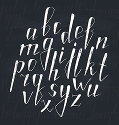 Spiky alphabet lowercase letters Royalty Free Vector Image