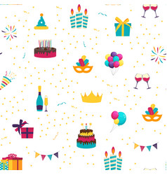 Party background seamless pattern Royalty Free Vector Image
