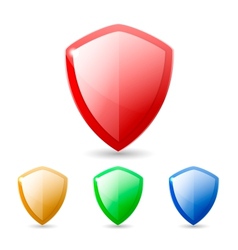 Red shield icon Royalty Free Vector Image - VectorStock