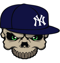 Yankee skull Royalty Free Vector Image - VectorStock