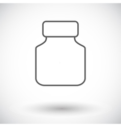 Red currant jam in glass jar Royalty Free Vector Image