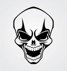 Burning skull tribal Royalty Free Vector Image