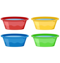Water tubs Royalty Free Vector Image - VectorStock