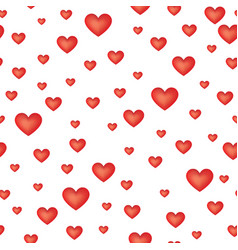 Valentines day seamless pattern with hearts Vector Image