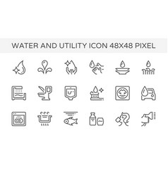 Water usage icon Royalty Free Vector Image - VectorStock