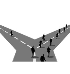 Choose different way Royalty Free Vector Image