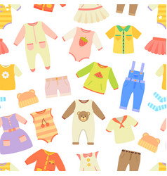 Baby clothes collection for boys in toddlers age Vector Image