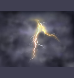 Evil lightning storm cloud Royalty Free Vector Image