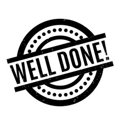 Well done rubber stamp Royalty Free Vector Image
