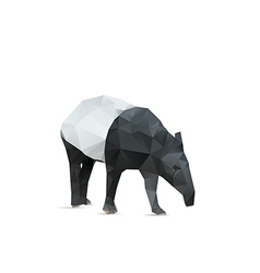 Tapir on white background Royalty Free Vector Image