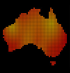 Dot australia map Royalty Free Vector Image - VectorStock