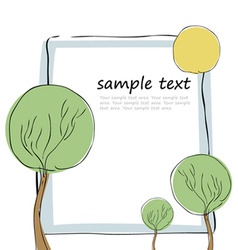 Colorful tree background Royalty Free Vector Image
