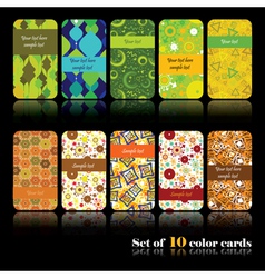 Decorative cards Royalty Free Vector Image - VectorStock