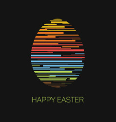 Happy easter - minimalist easter card Royalty Free Vector