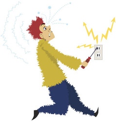 Electrocuted Royalty Free Vector Image - VectorStock